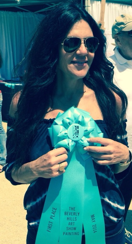 Artist Robin Raznick First Place Award Recipient at the Beverly Hills artSHOW